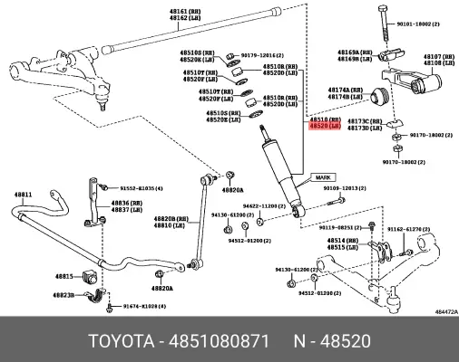 TOYOTA 48510-80871