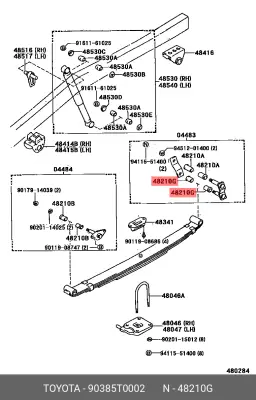 TOYOTA 90385-T0002 90385-T0002, 90385-T0017, 90385-T0010