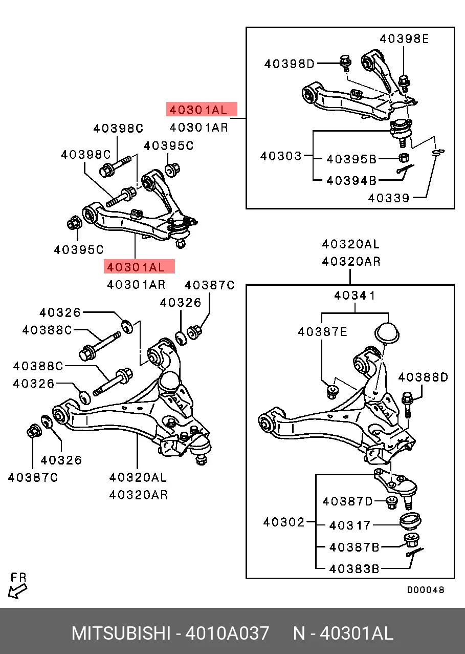 MITSUBISHI 4010A037 4010A037, MR496793