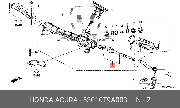 HONDA 53010-T9A-003 53010-T9A-003