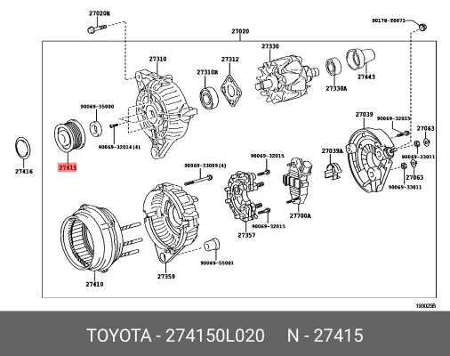 TOYOTA 27415-0L020 27415-0L020