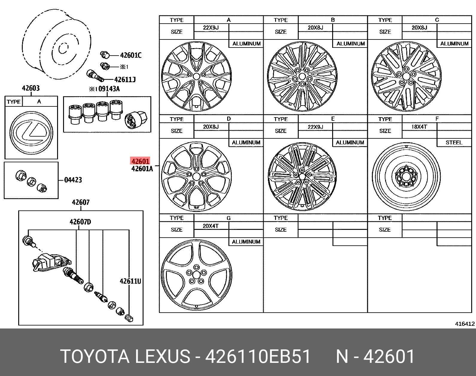TOYOTA 426110EB51